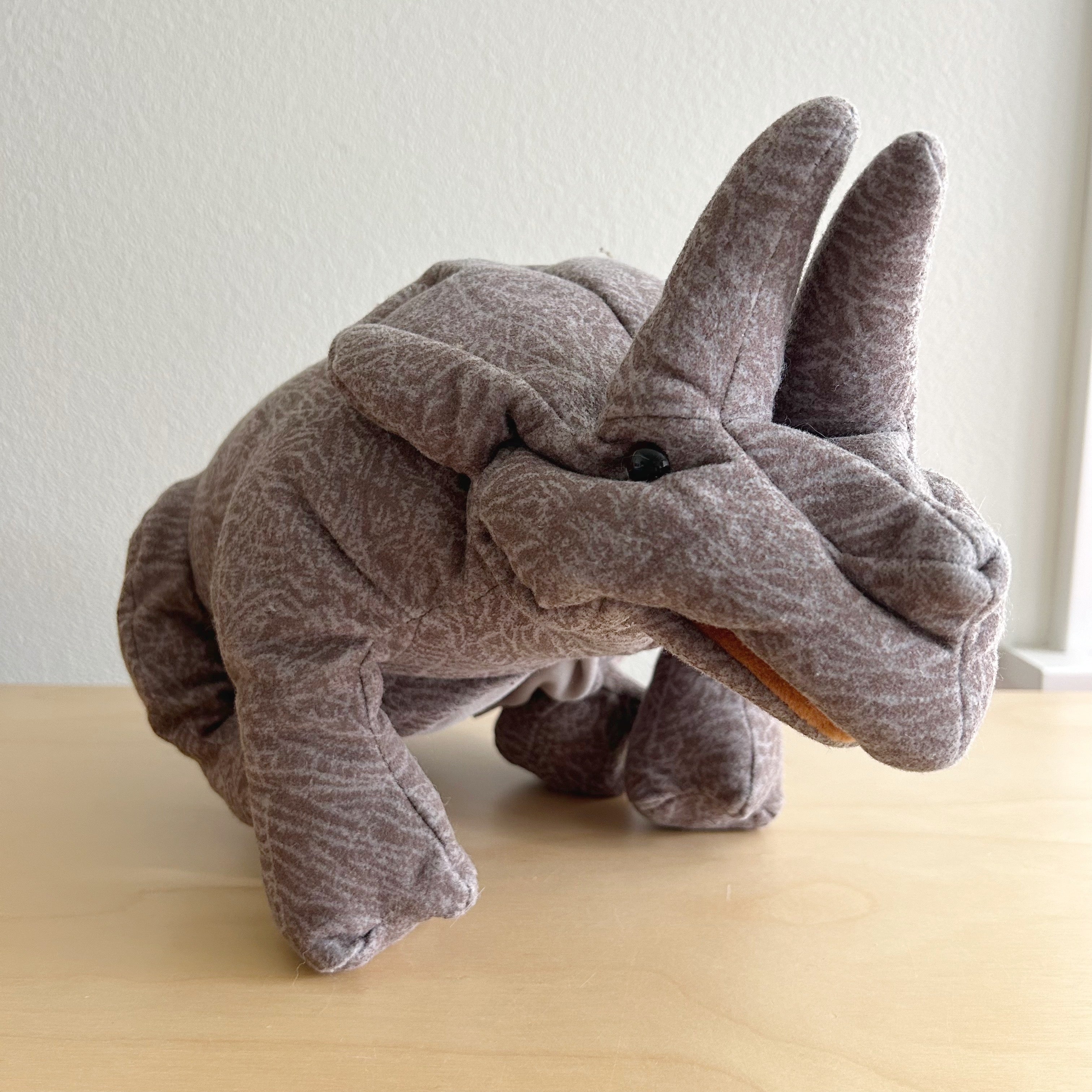 Folkmanis Triceratops Hand Puppet – Thistle & Poppy