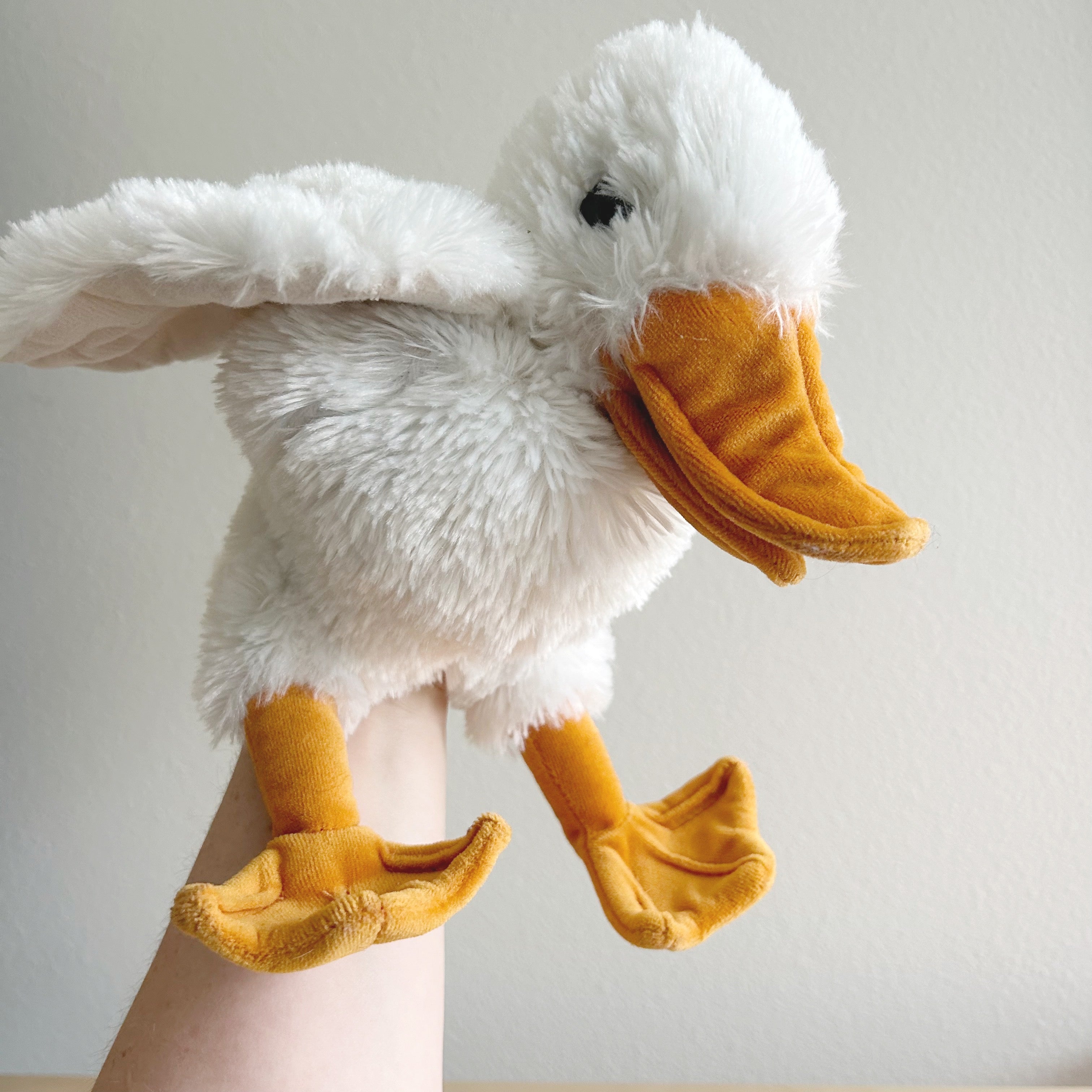 Folkmanis Duck Hand Puppet – Thistle & Poppy