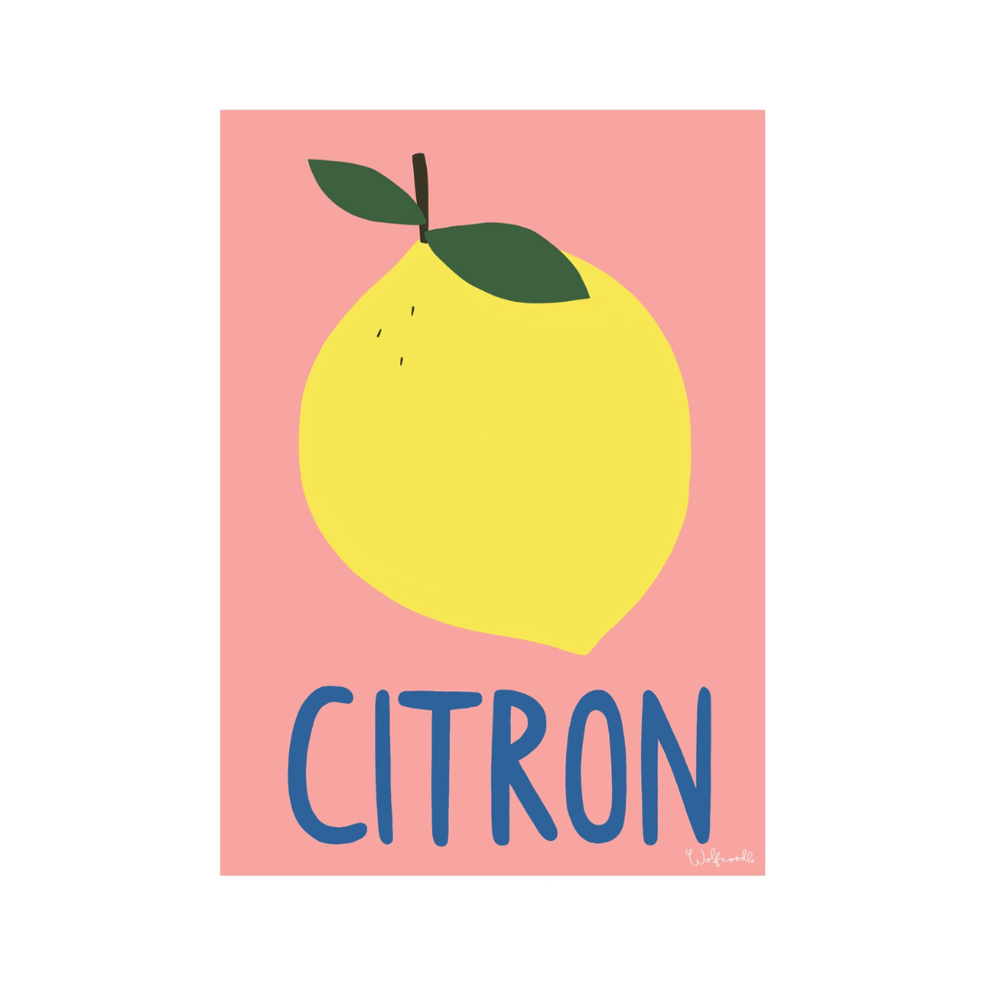 Citron Print – Thistle & Poppy