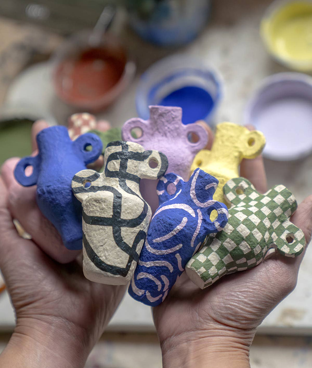 La Lune Blue Wave Mini Vase Hanging Ornament – Thistle & Poppy