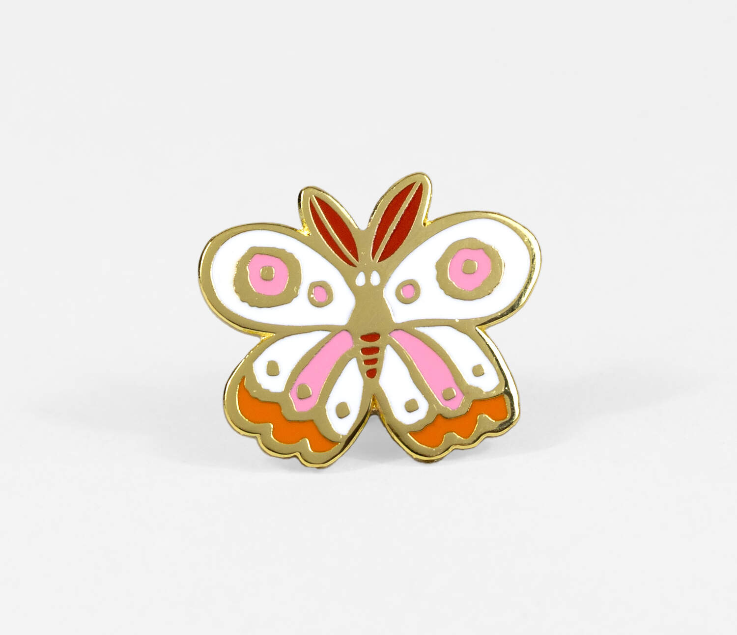 Moth Enamel Pin – Thistle & Poppy